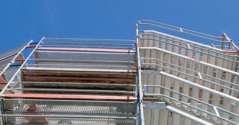 Aluminium platform staircases by Scafom-rux